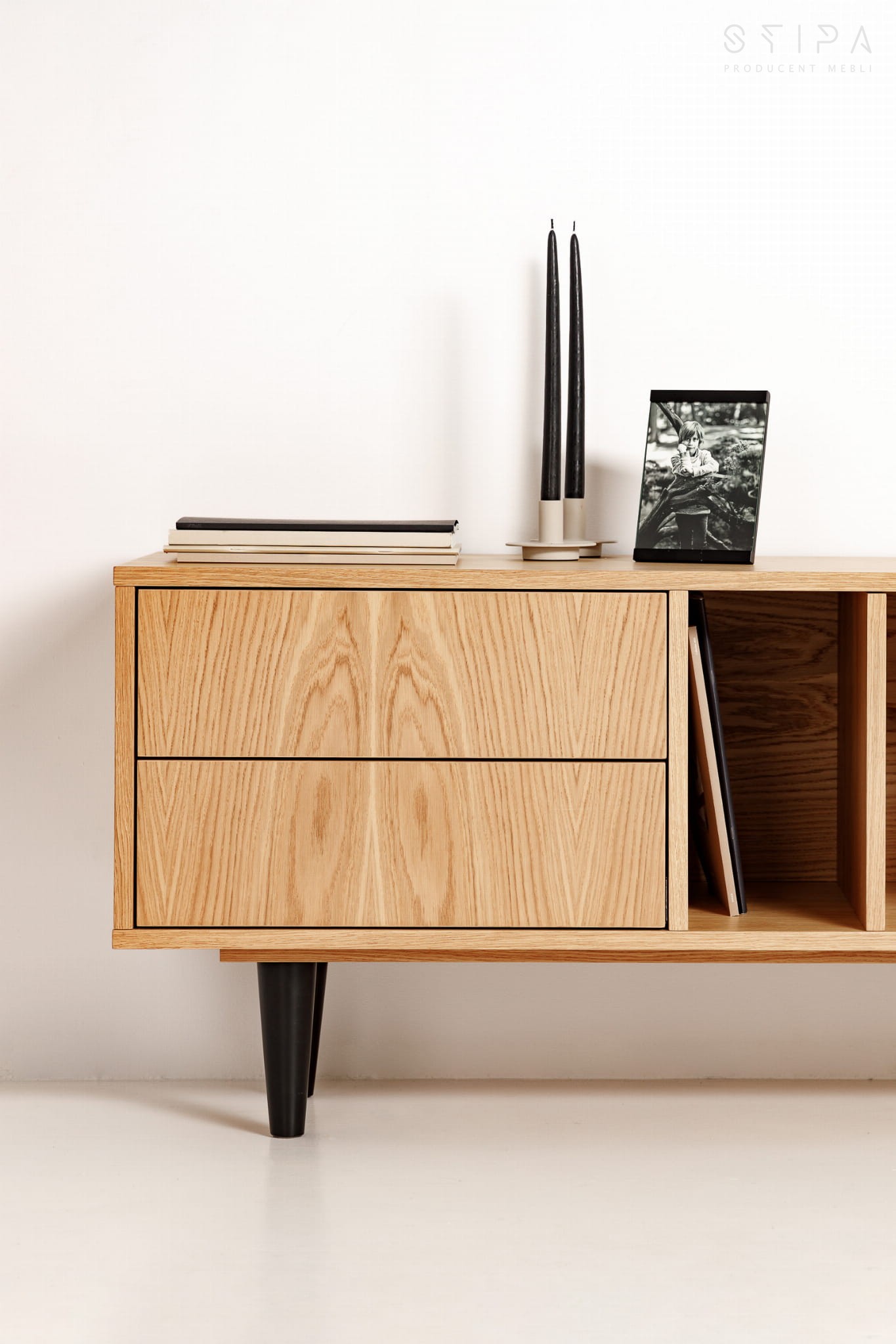 Record player stand oak "MARIGOLD" - STIPA Scandinavian design